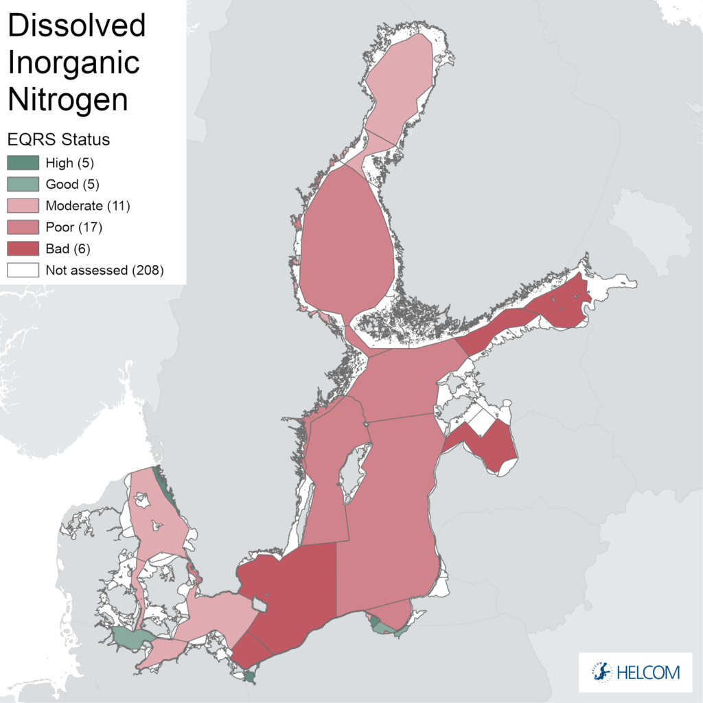 Dissolved inorganic nitrogen - HELCOM indicators
